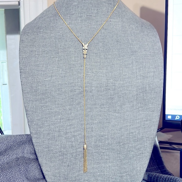 Jewelry | Gold Tone Y Butterfly Necklace | Poshmark